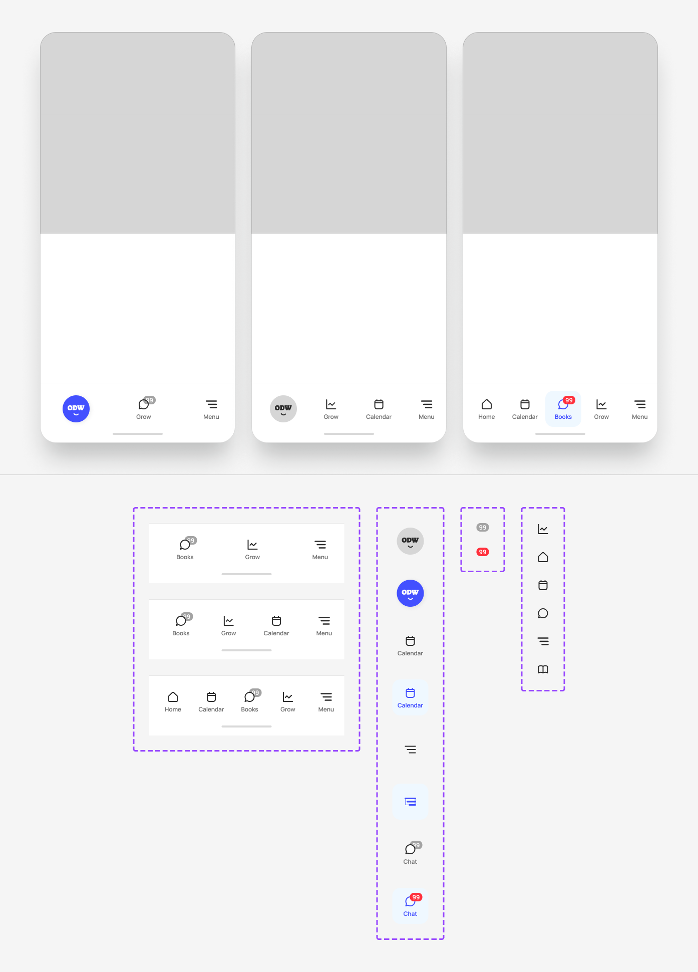 Figma Dashboard Sidebar Navigation, UI Component | Component Collector Design System